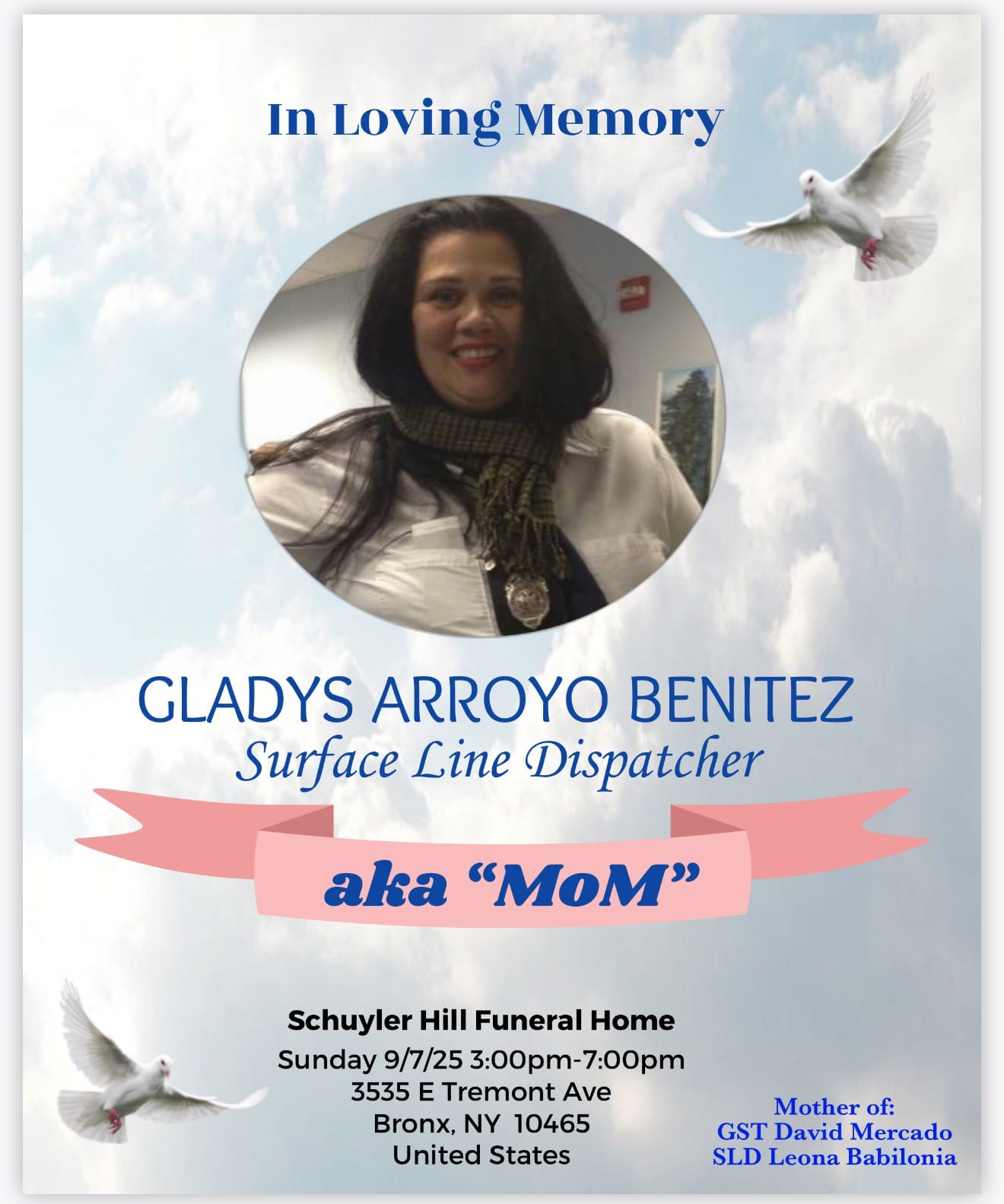 Passing of former OA Transportation Vice Chairwoman Gladys Arroyo ...