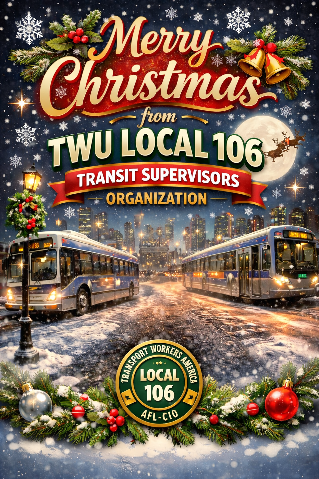 Merry Christmas to Our Members – Transit Supervisors Organization Local 106
